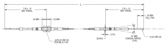 Push Pull Control Cable Assembly Simple Install Easy Maintain For ...