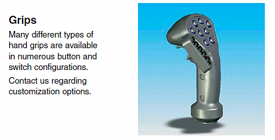 TCJ Series Electronic Hand Control Lever Non - Contact Industrial Joystick