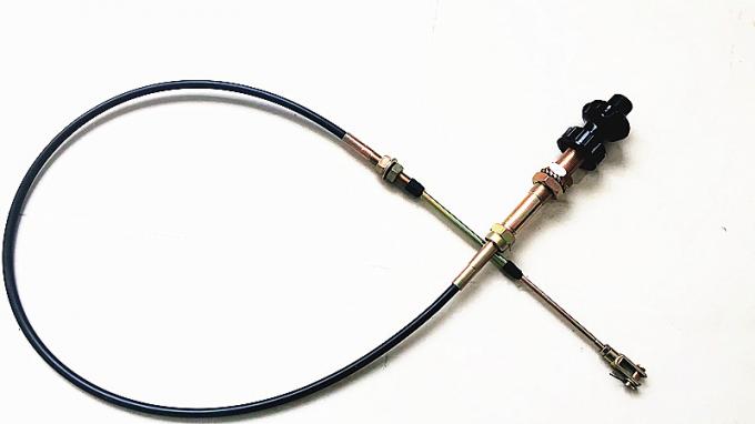 Black Push Pull Cable Parts Micro Adjust Control Heads For Regulating Valve