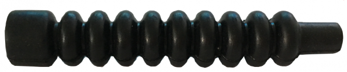 Black Cable End Fittings Rubber Bellow Rubber Dust Boots Customized Size