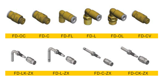 300bar High Pressure Quick Coupler Push In Fittings For Lubrication Systems