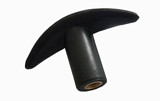 Black Nylon Female T Handle Knobs With Brass Threaded Insert