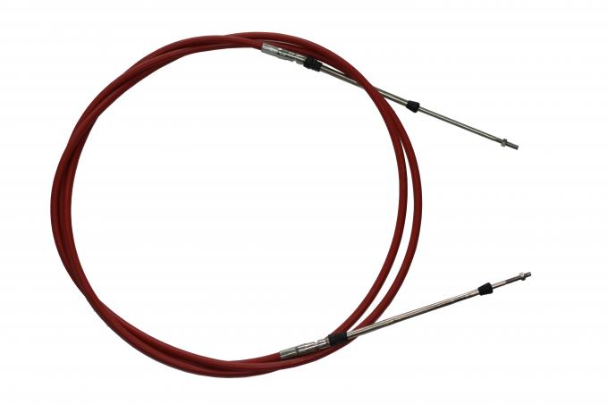 Marine Boat Throttle Shift Control Cable Has Red Jacket With Stainless ...