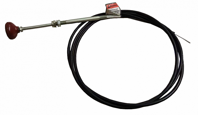 Universele Stop Cable With Red Round Pull To Stop Knob
