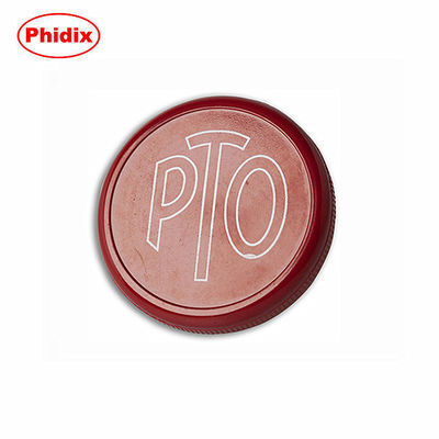 2 Inch Red PTO Cable Knob 3/8-24 UNF Thread