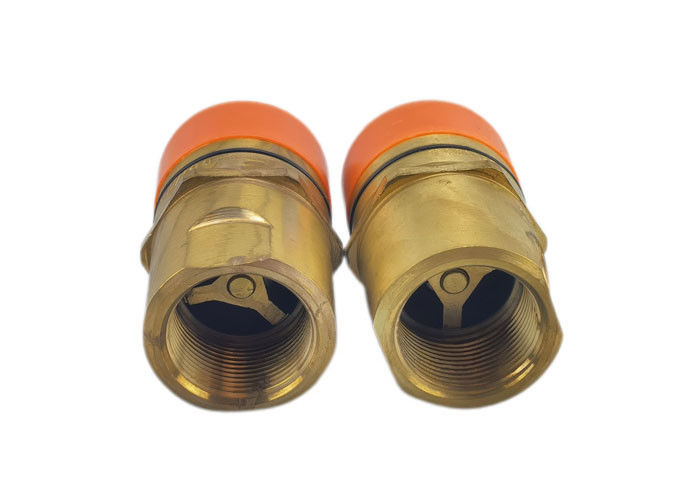 NBR Threaded Quick Connect , Brass Hydraulic Quick Connect Couplings